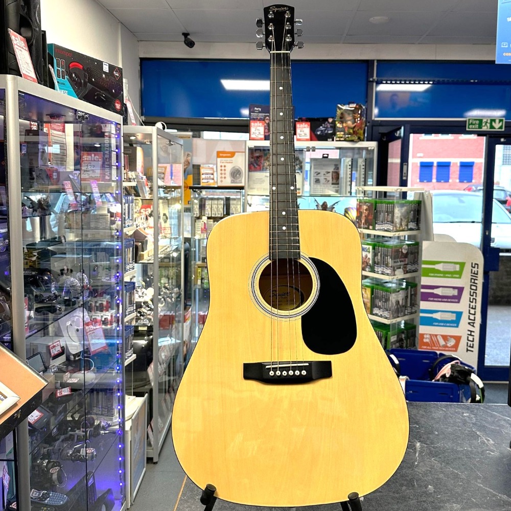 Used Squier Acoustic Guitar - SA-105 Missing String - Own4Less